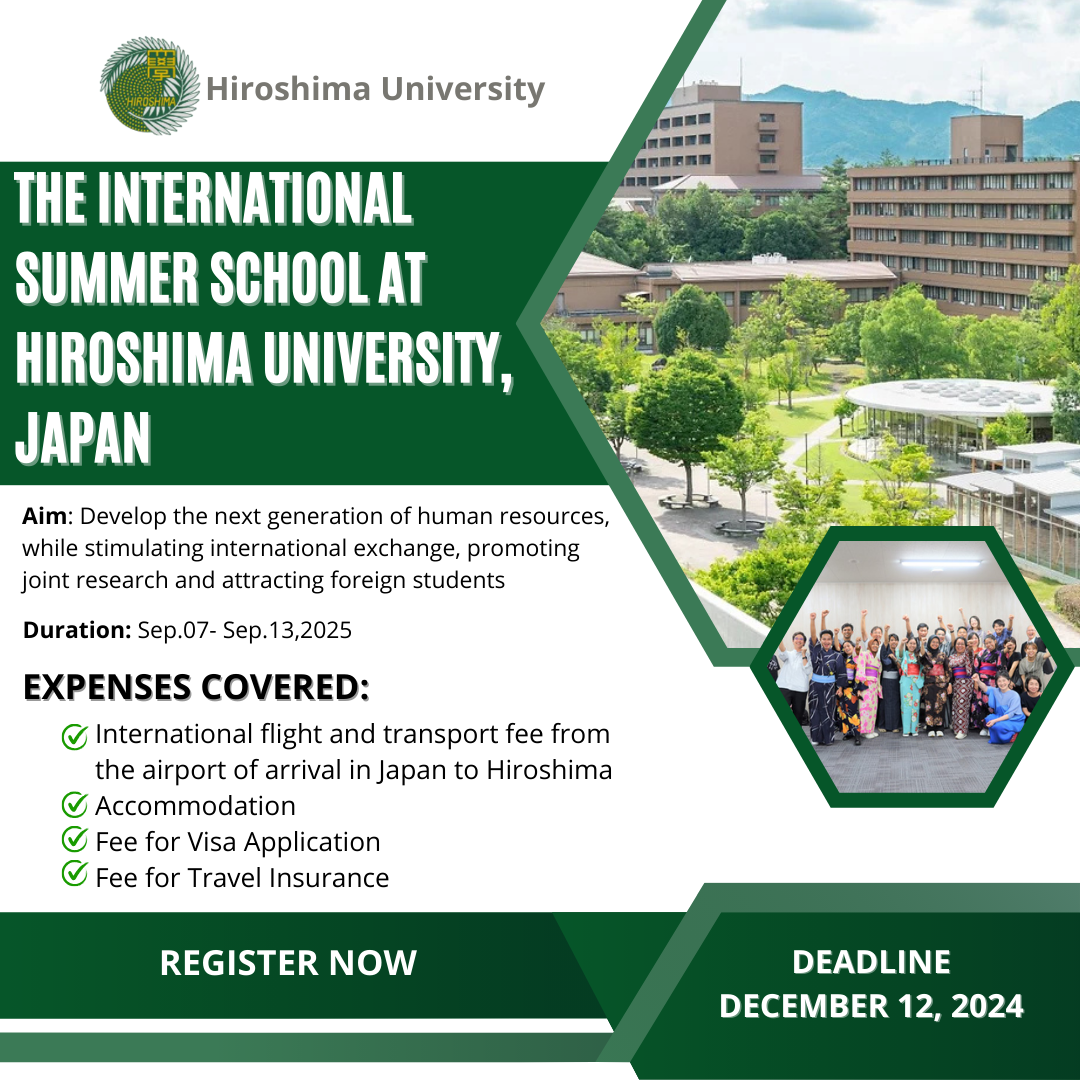 THE INTERNATIONAL SUMMER SCHOOL AT HIROSHIMA UNIVERSITY, JAPAN - AEP ...